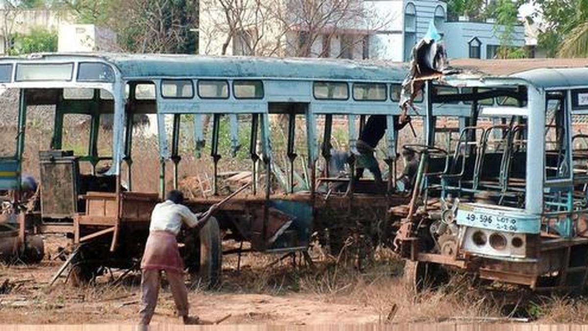 MTC reuses spare parts of abandoned buses to maintain its existing ...