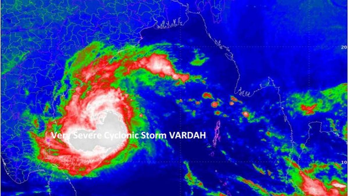 Vardah to make landfall between Chennai and Ongole tomorrow - The Hindu