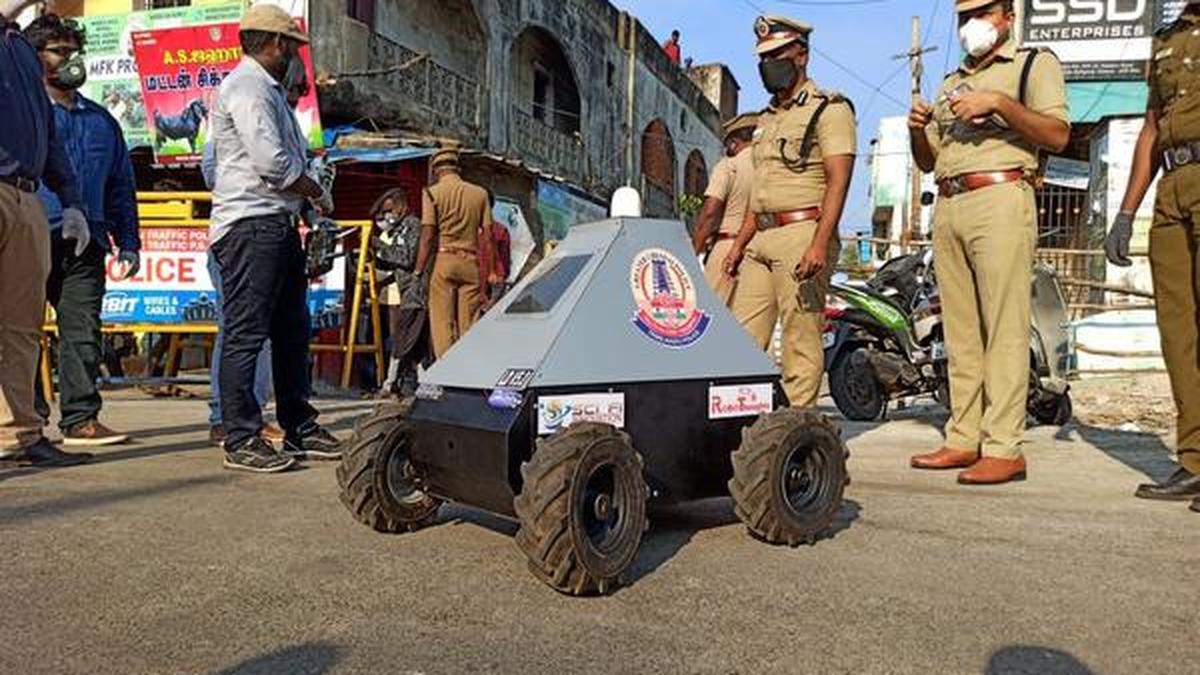 Coronavirus | Chennai Police deploy ‘robocop’ in containment area - The ...