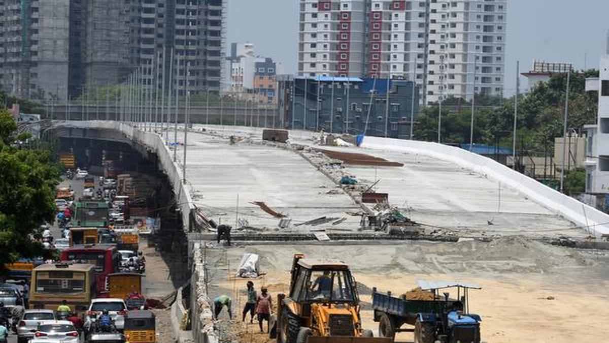 Koyambedu flyover to be ready soon - The Hindu