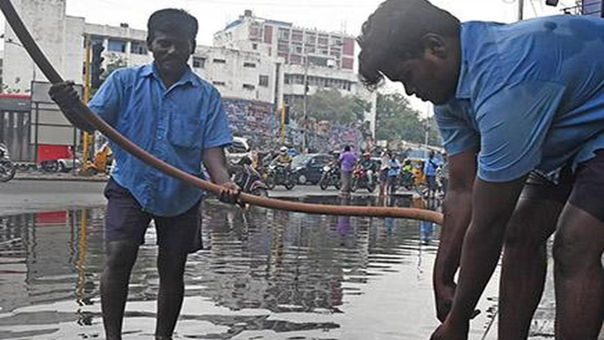 Extent of waterlogging has reduced, claims Corporation - The Hindu