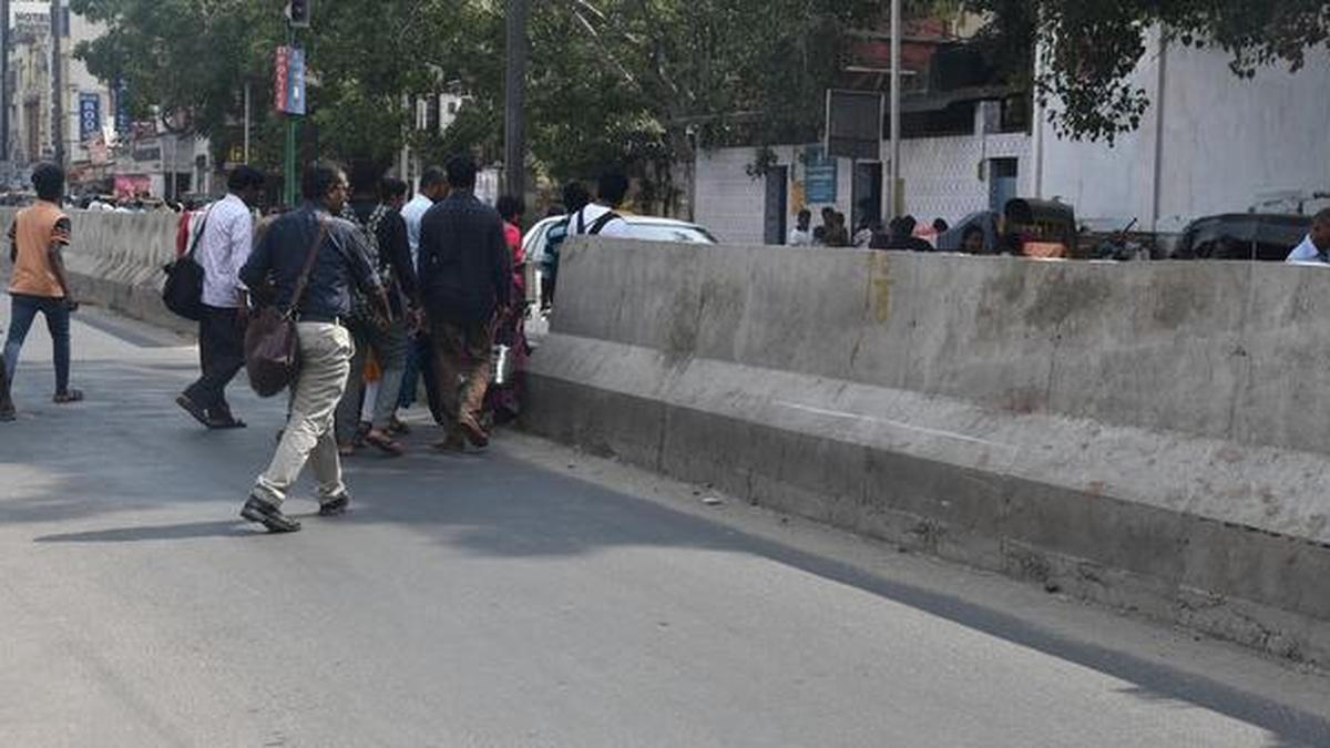 Raising the safety quotient on a section of Wall Tax Road - The Hindu