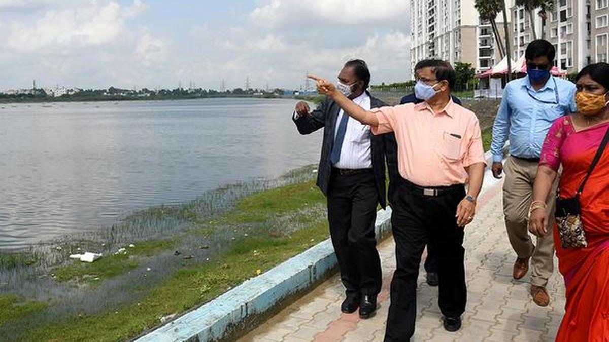 Work to create eco-park on Korattur lake bank begins - The Hindu