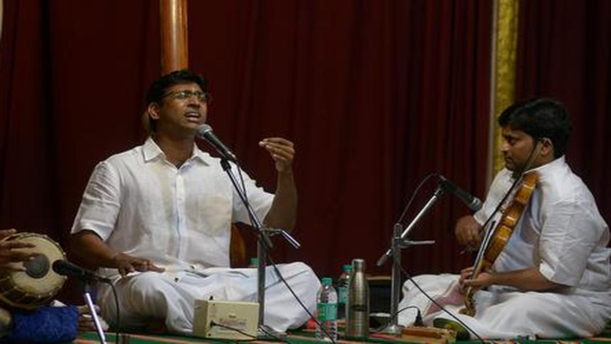 Palghat Ramprasad presented a vocal concert - The Hindu