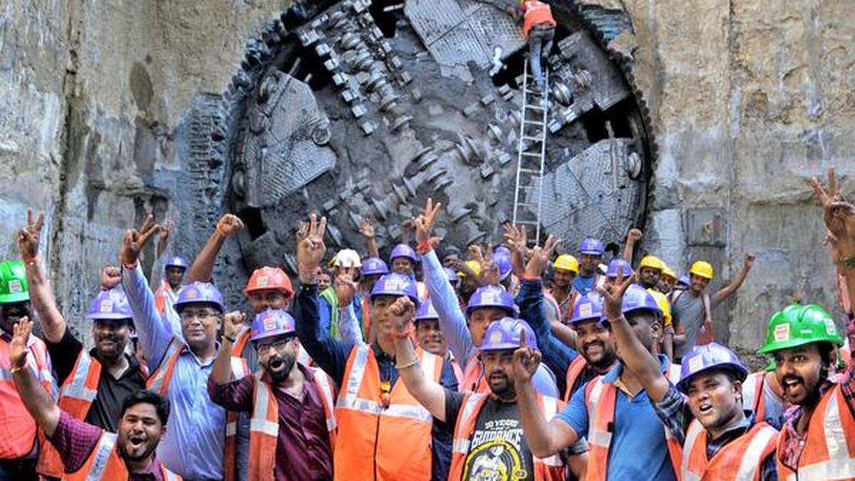 Metro Phase 1 extension tunnelling nears completion - The Hindu