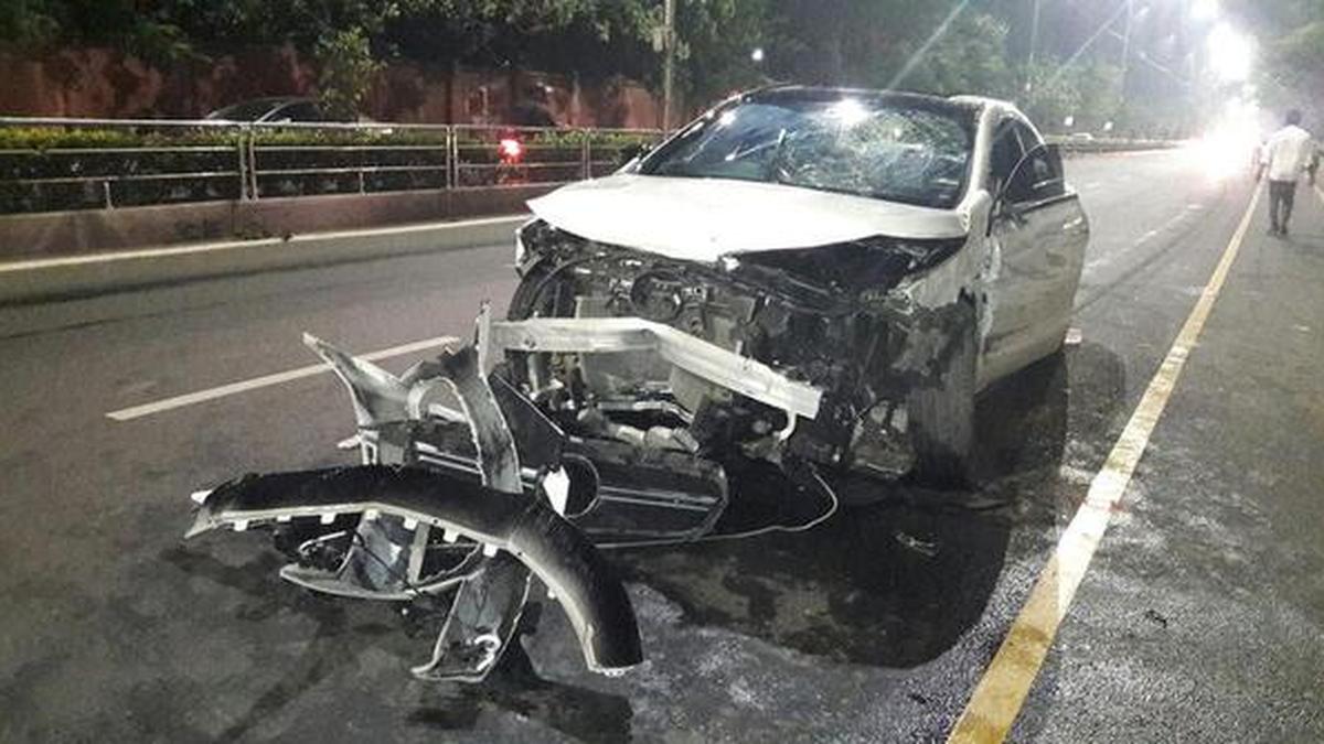 Techie driving luxury car mows down two - The Hindu