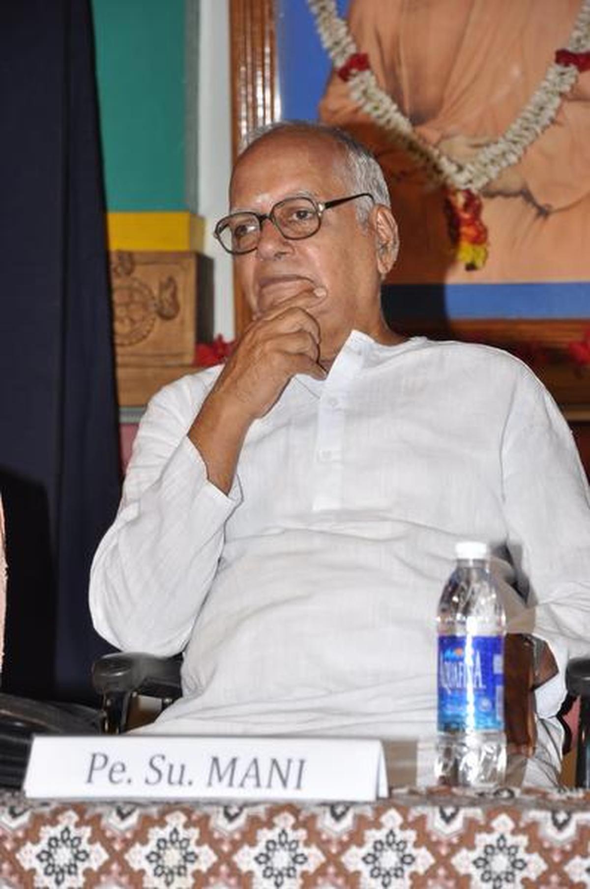 Veteran writer, historian Pe. Su. Mani no more - The Hindu