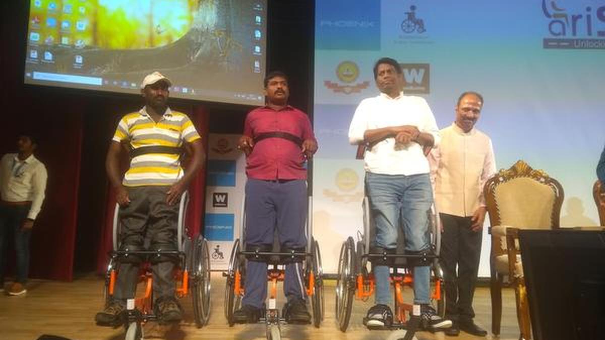 Watch | IIT-Madras develops affordable standing wheelchair - The Hindu
