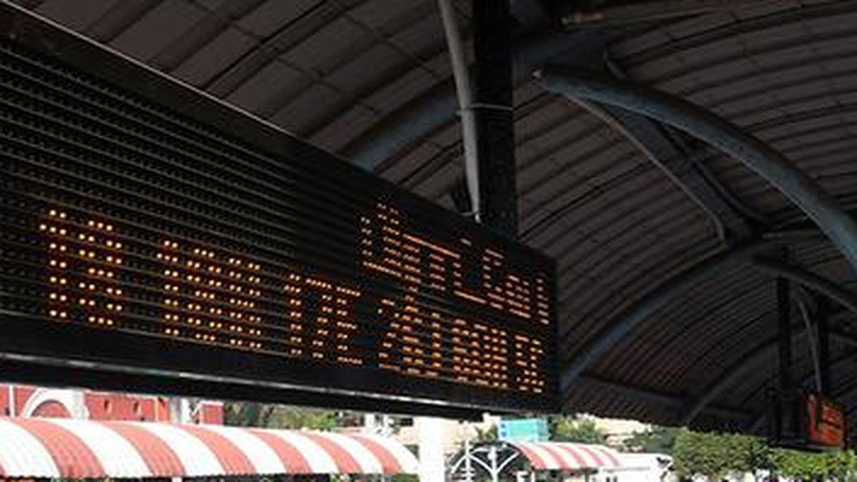 MTC installs digital display boards at Central station stop - The Hindu