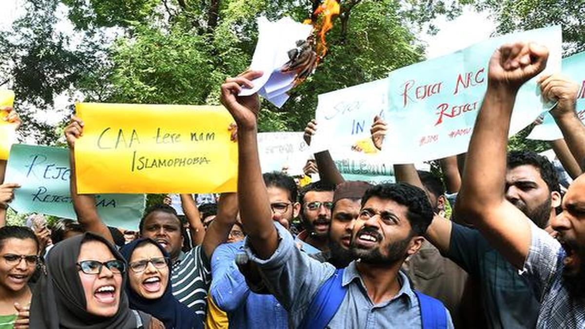 College students stage protests to condemn ‘police brutality’ - The Hindu