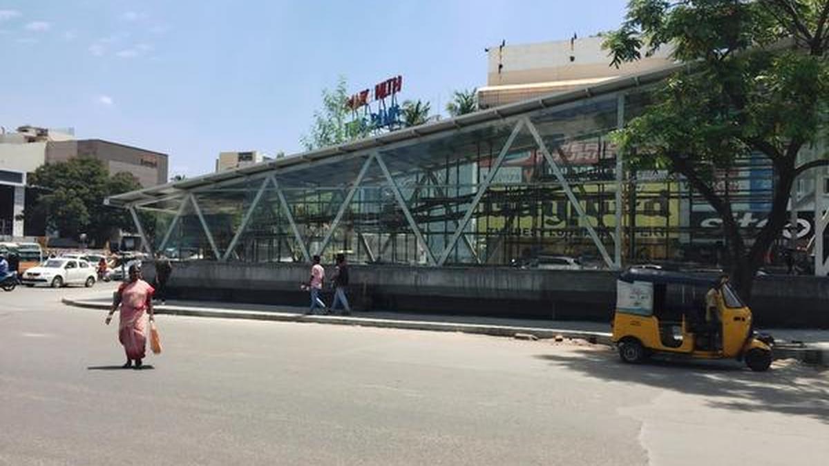 Subway work at Anna Nagar roundtana nears completion - The Hindu