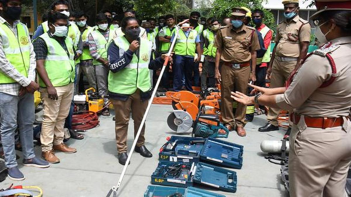 Tamil Nadu Fire and Rescue Services trains volunteers to assist in ...