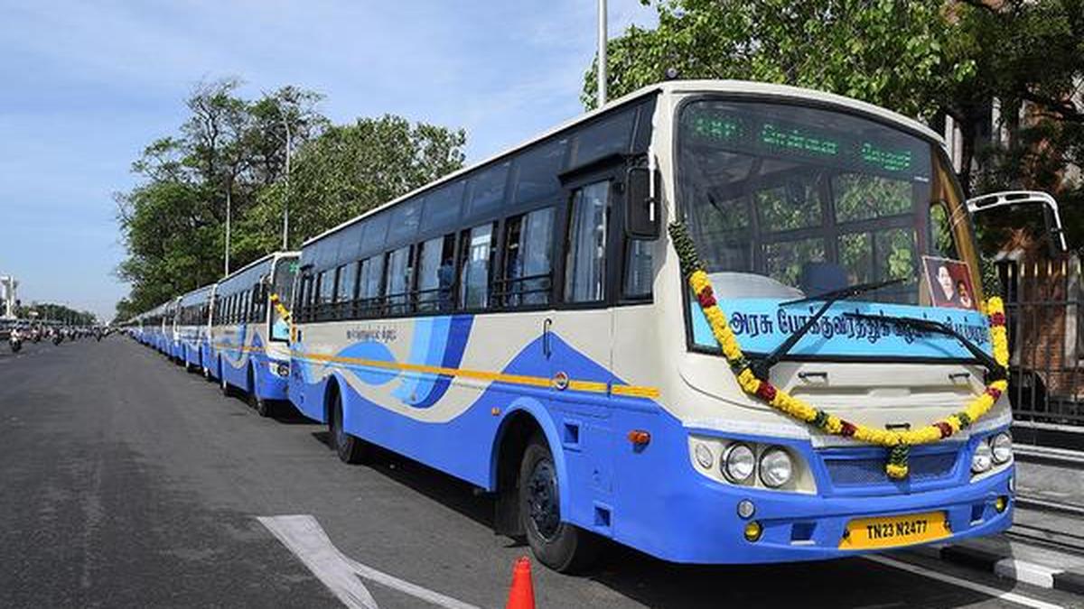 Chief Minister flags off 515 new buses - The Hindu