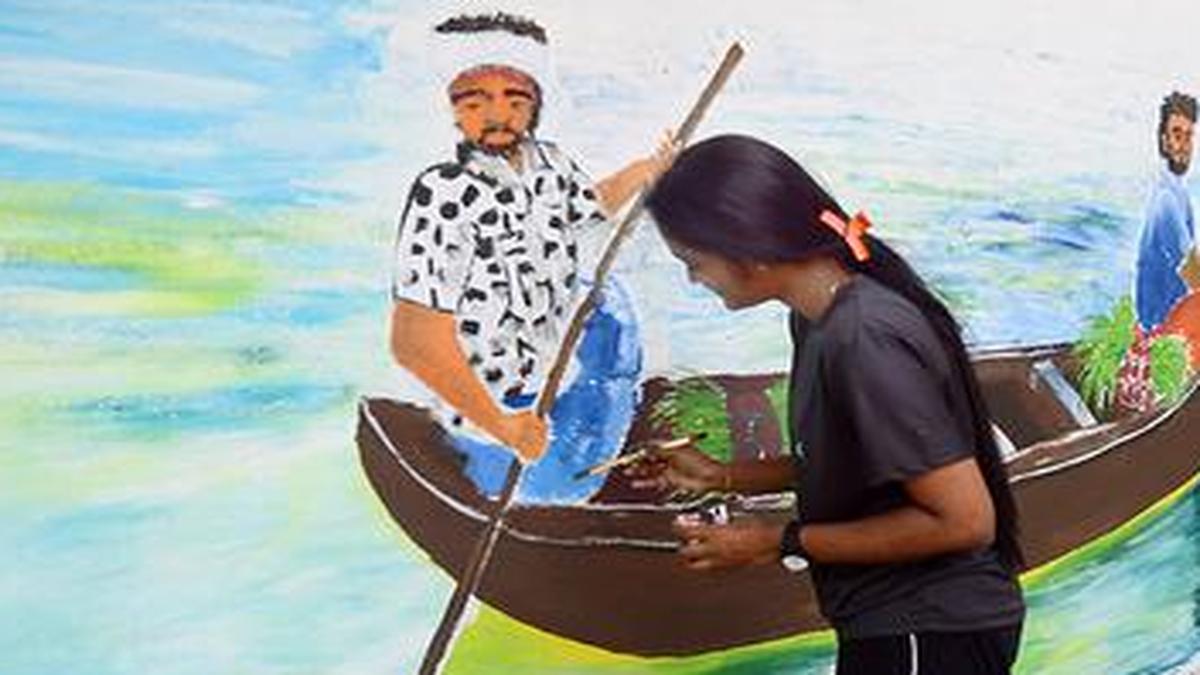 Beautification initiative to discourage dumping of garbage - The Hindu