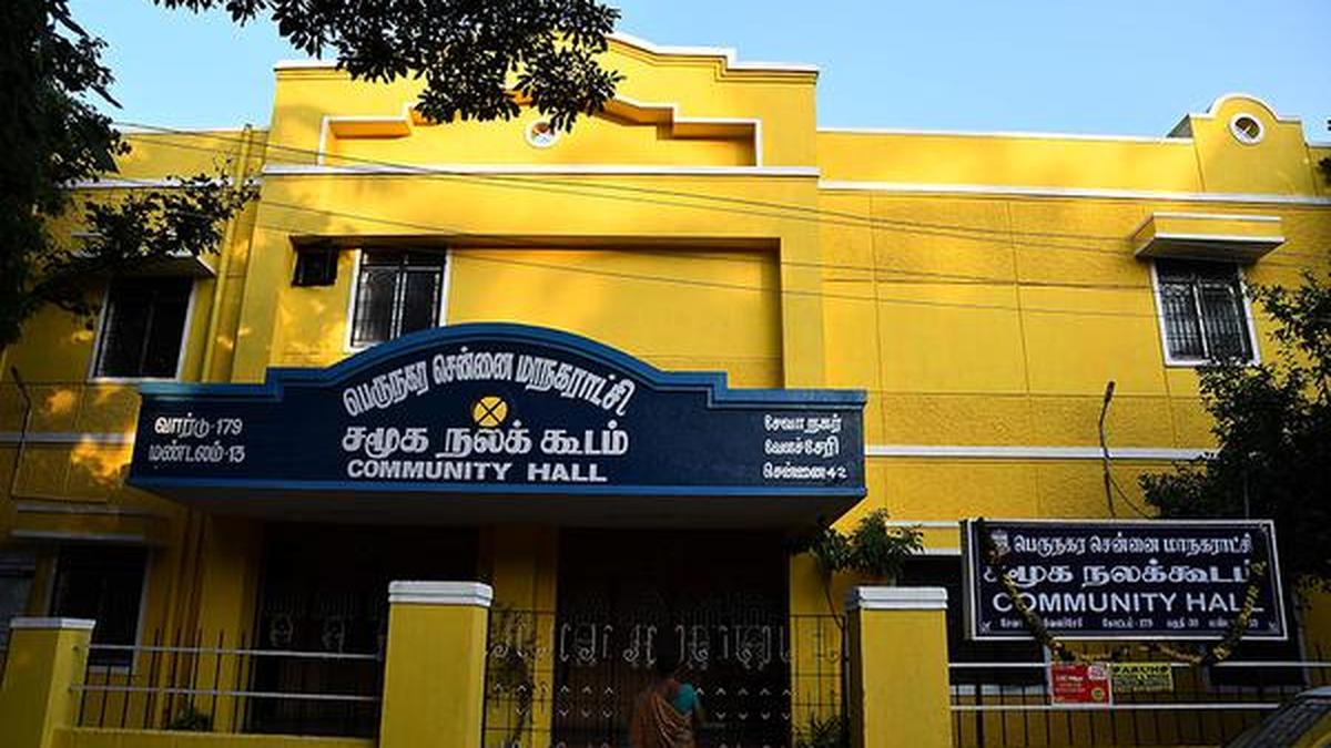 Community hall reopened in Velachery Seva Nagar - The Hindu