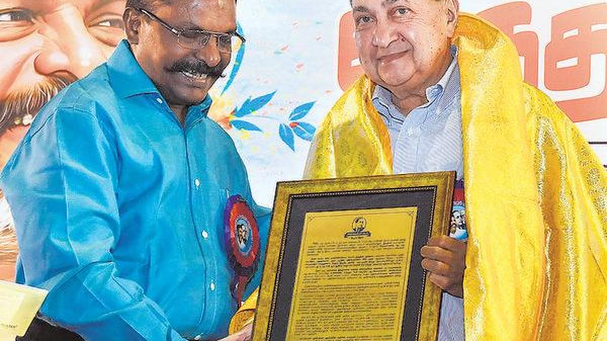 VCK presents awards to six personalities - The Hindu