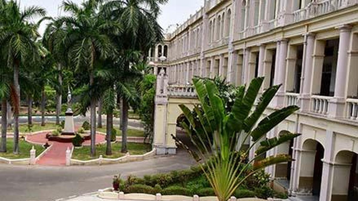 Main building of Loyola College under renovation - The Hindu