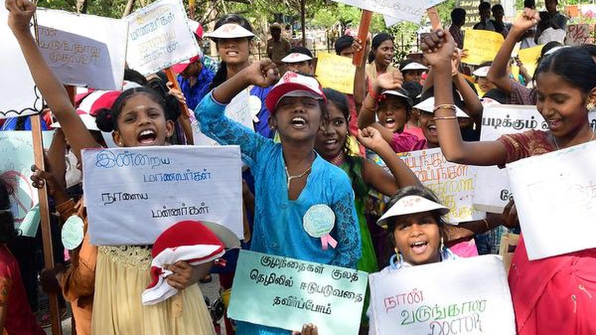 Activists seek end to child labour - The Hindu