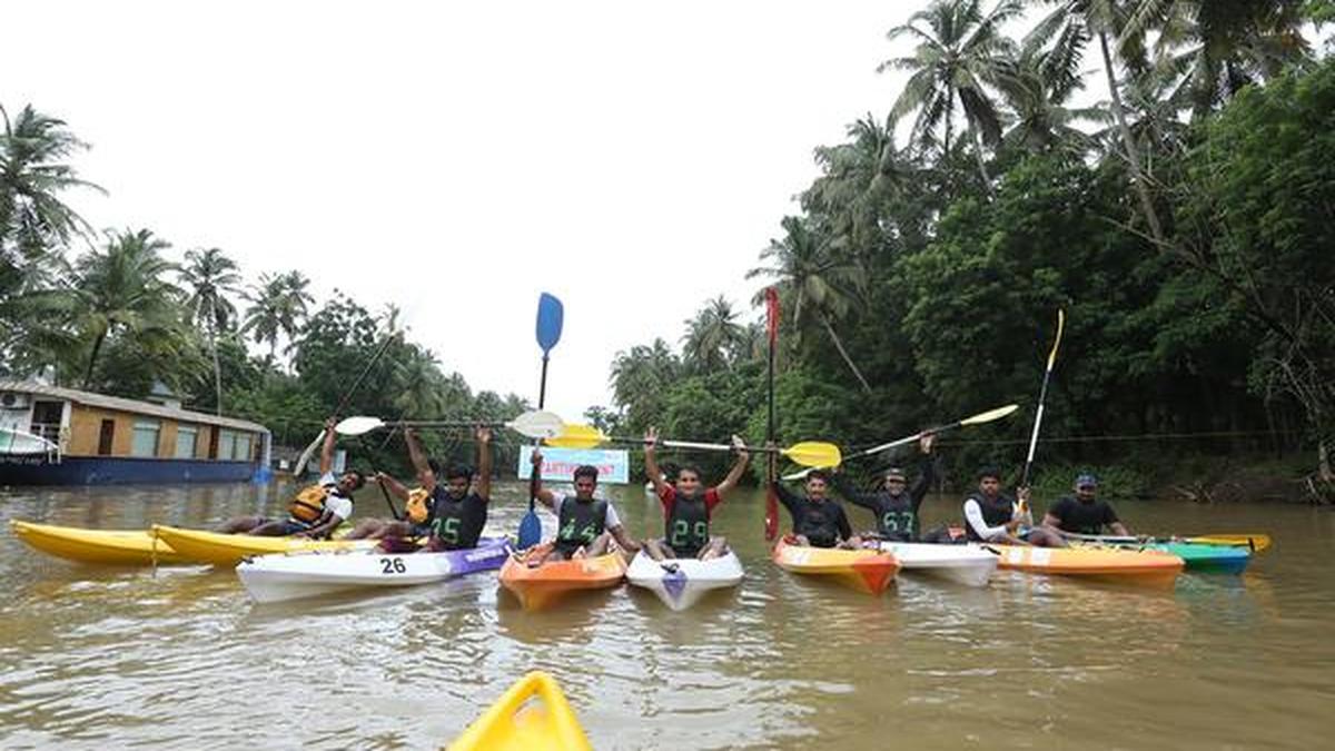 Kayaking race sets pace for river fete - The Hindu