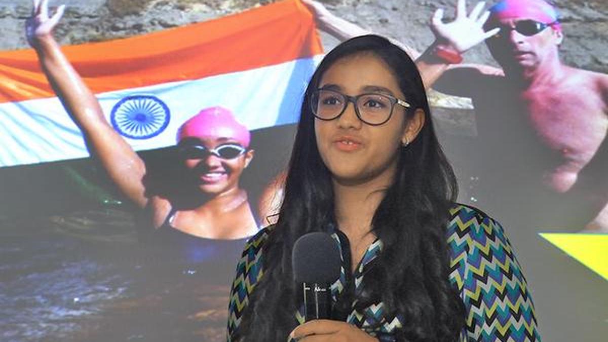 Udaipur girl sets new English Channel record - The Hindu