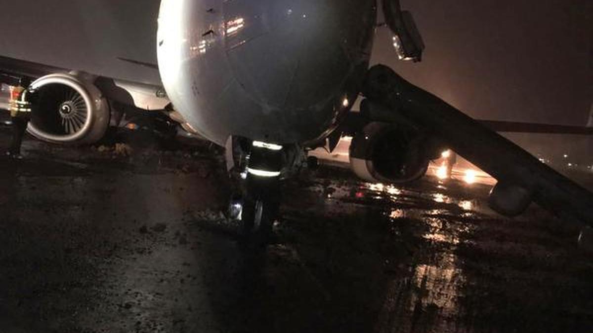 Stranded plane keeps city airport’s main runway inoperational - The Hindu