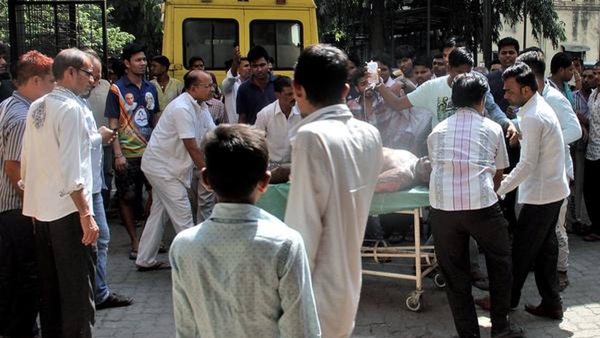 Eight of family caught in fire, 15-month-old dies in hospital - The Hindu