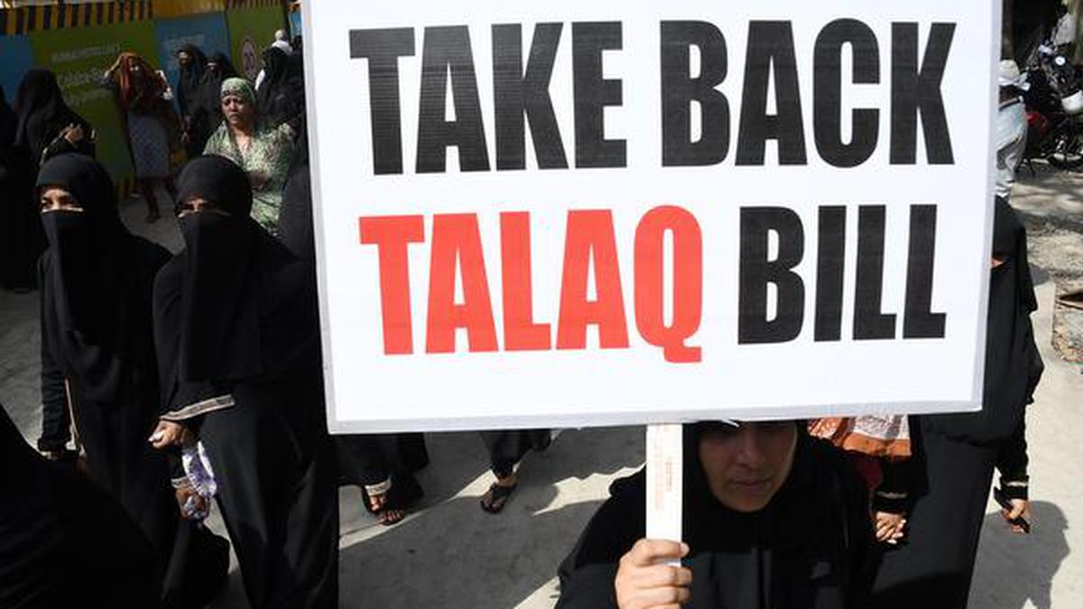 Muslim women protest anti-triple talaq Bill - The Hindu