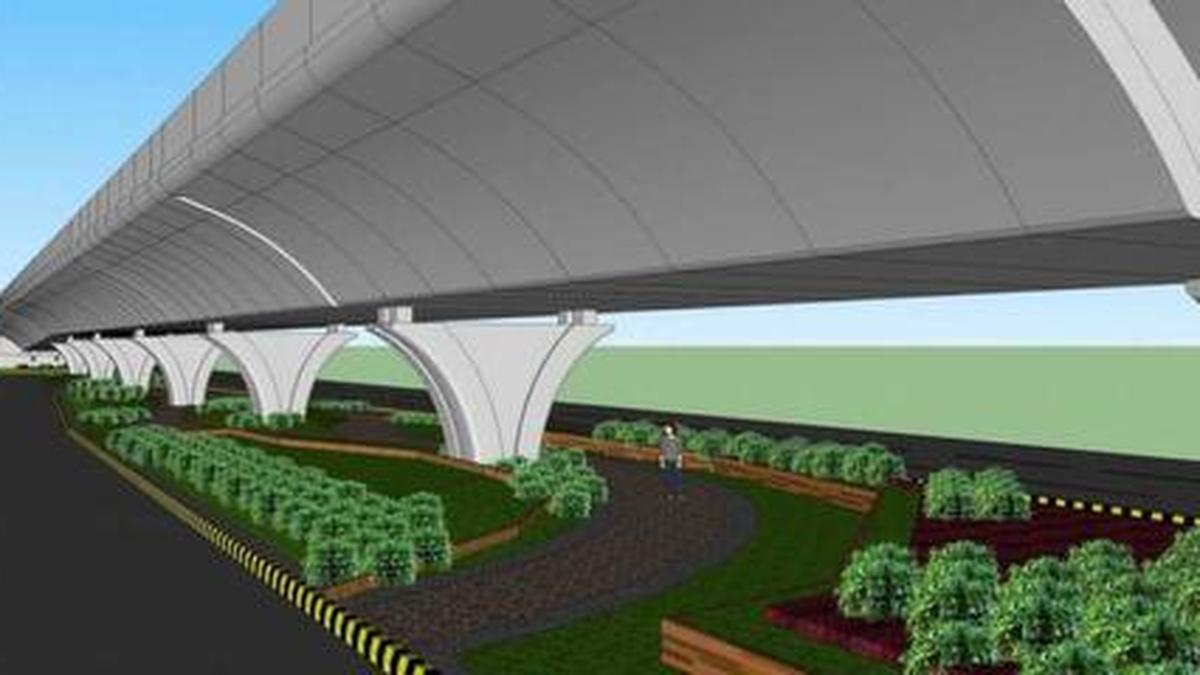 Spaces under flyovers to turn green - The Hindu