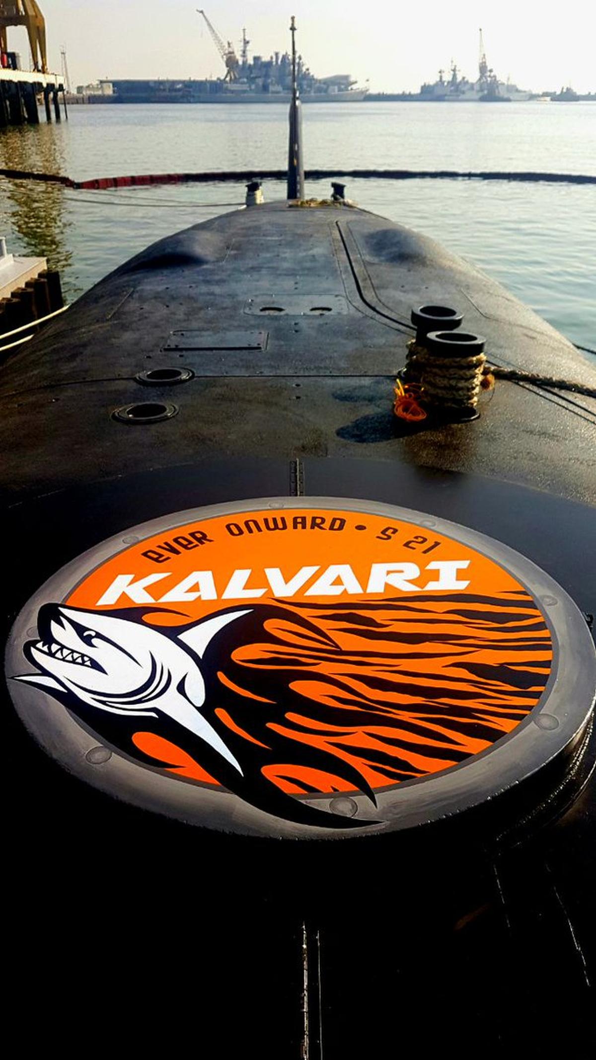 Scorpene-class submarine Kalvari, built in Mazagon Dock, inducted into ...