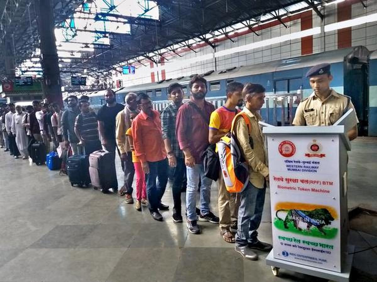 Western Railway gets biometric token system - The Hindu