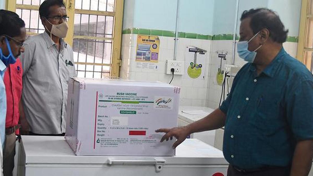 First consignment of 1,750 vials of Covishield arrives in U.T. - The Hindu
