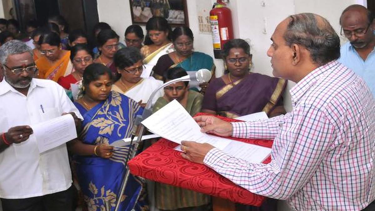 Officials take Constitution Day pledge - The Hindu