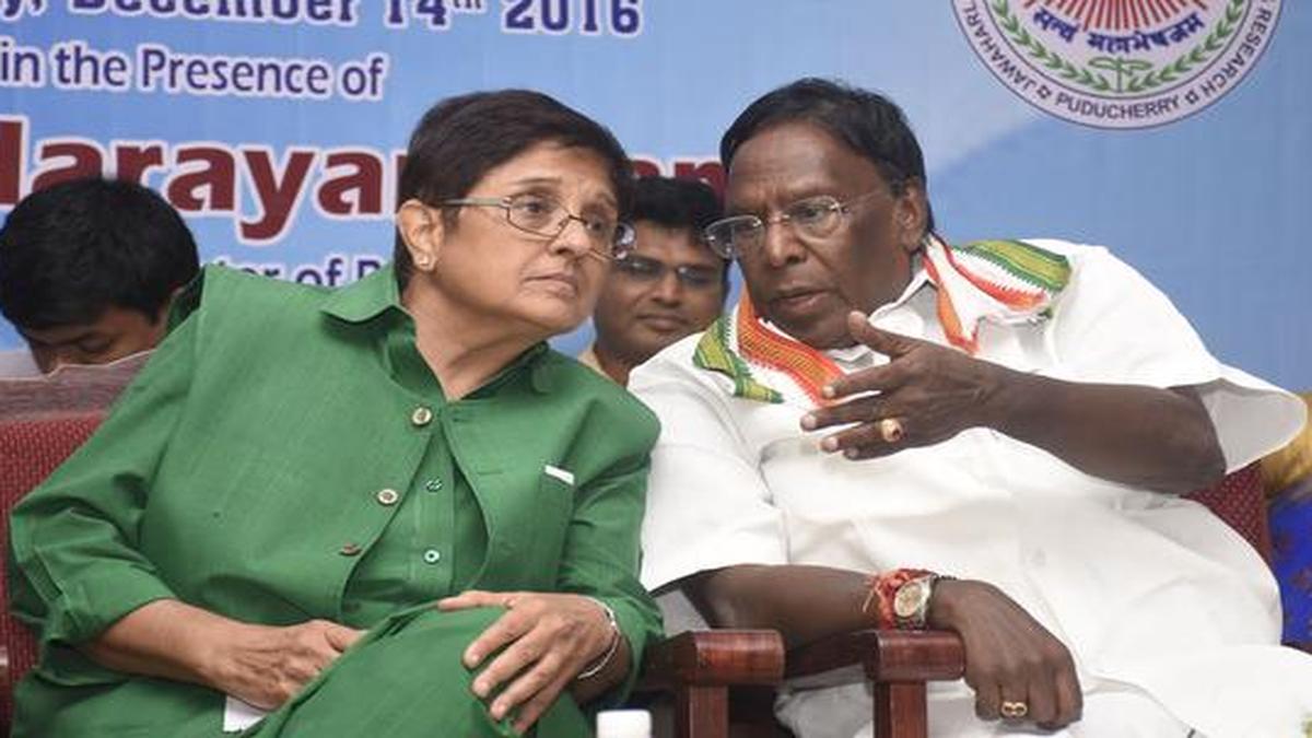 Showdown imminent between Puducherry government and Raj Nivas - The Hindu