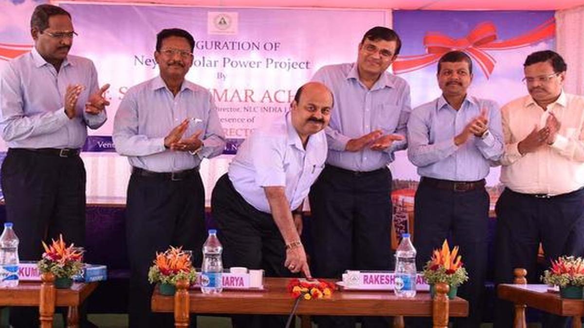 NLCIL inaugurates solar power project - The Hindu