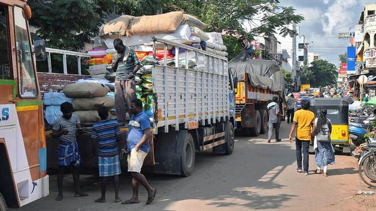 Despite ban, heavy vehicles enter city - The Hindu