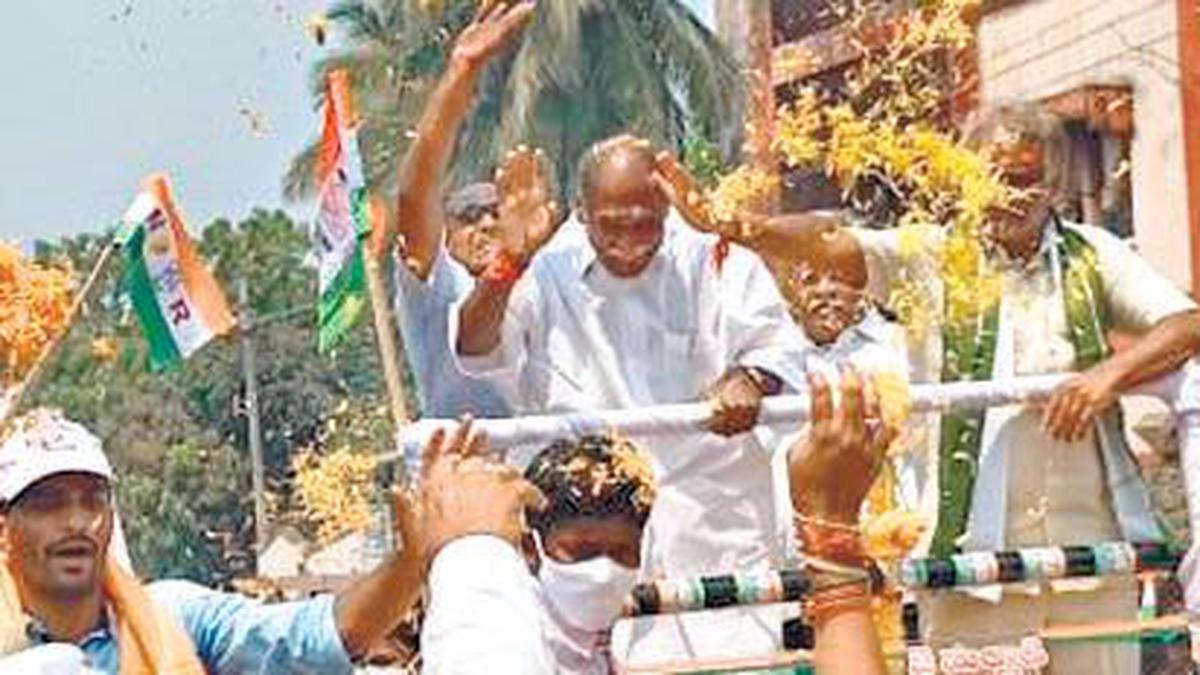 Puducherry Assembly polls | AINRC chief Rangasamy files nomination from Yanam too - The Hindu