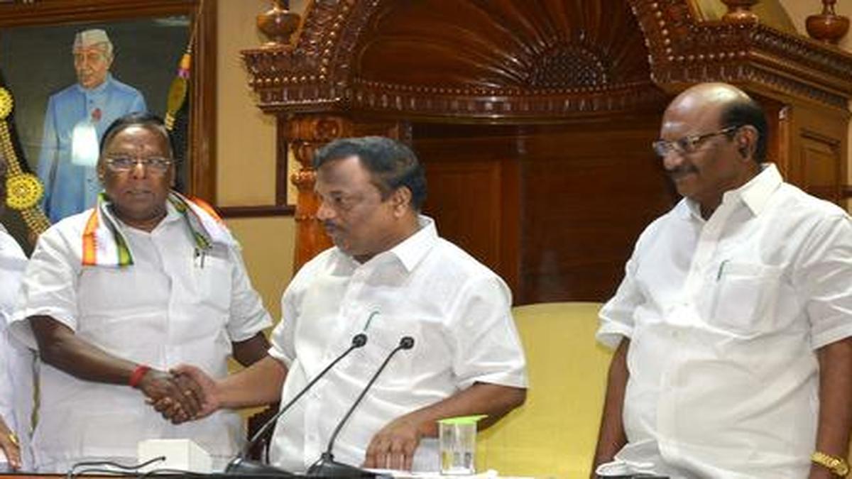 M.N.R. Balan assumes charge as Puducherry Deputy Speaker - The Hindu