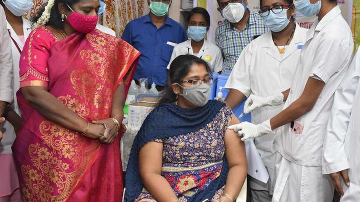 Non-stop vaccination camp at Villianur PHC - The Hindu