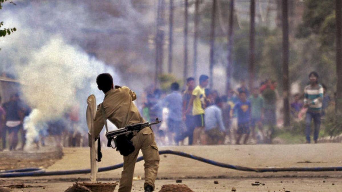 Wielding a pen amidst placards and pellet guns - The Hindu