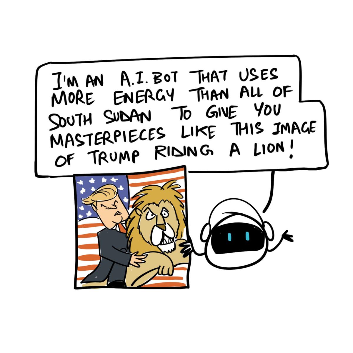 Green Humour by Rohan Chakravarty on power-guzzling AI models - The Hindu