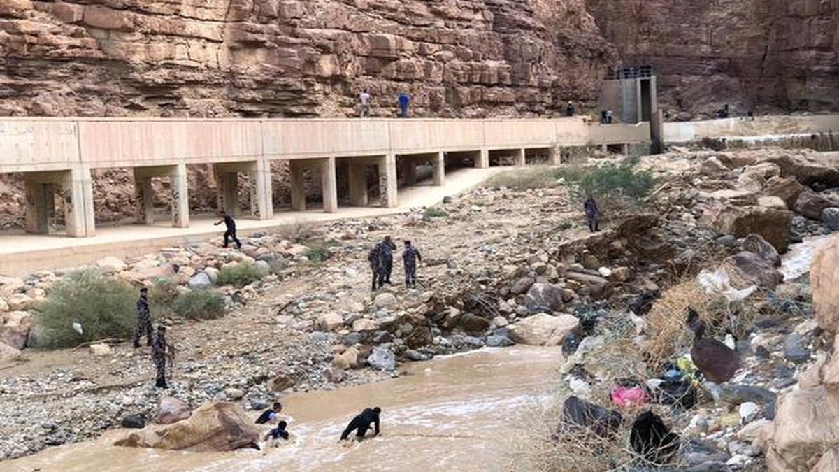 Death toll in Jordan flash floods rises to 11 - The Hindu