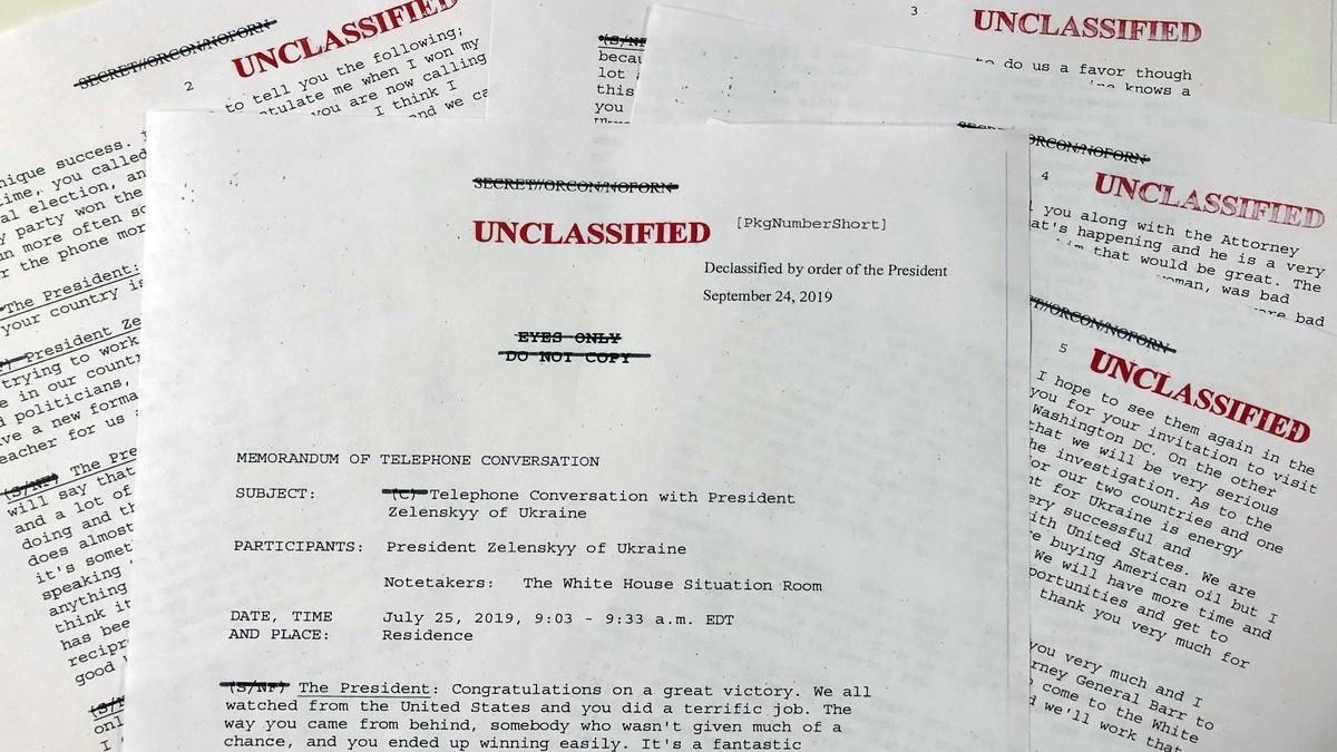 Donald Trump asked Ukraine President to investigate Joe Biden, call ...