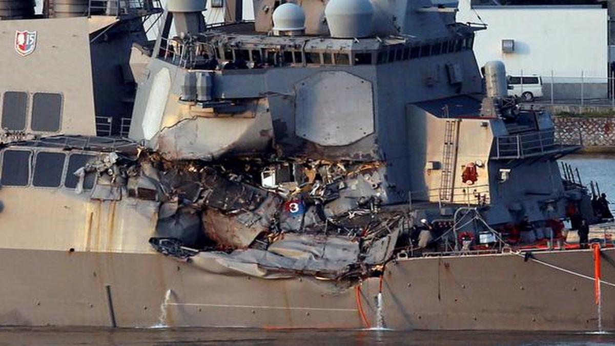 U.S. warship stayed on deadly collision course despite warning ...