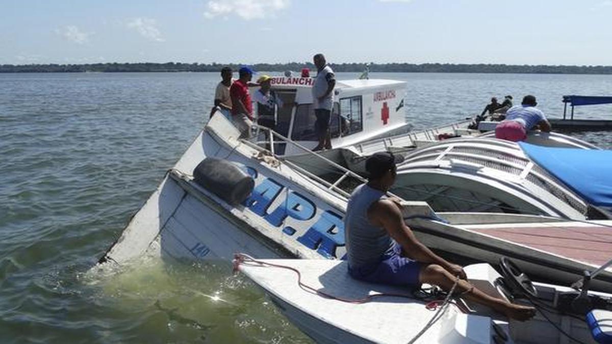 10 dead, dozens missing after boat sinks on Brazil river - The Hindu