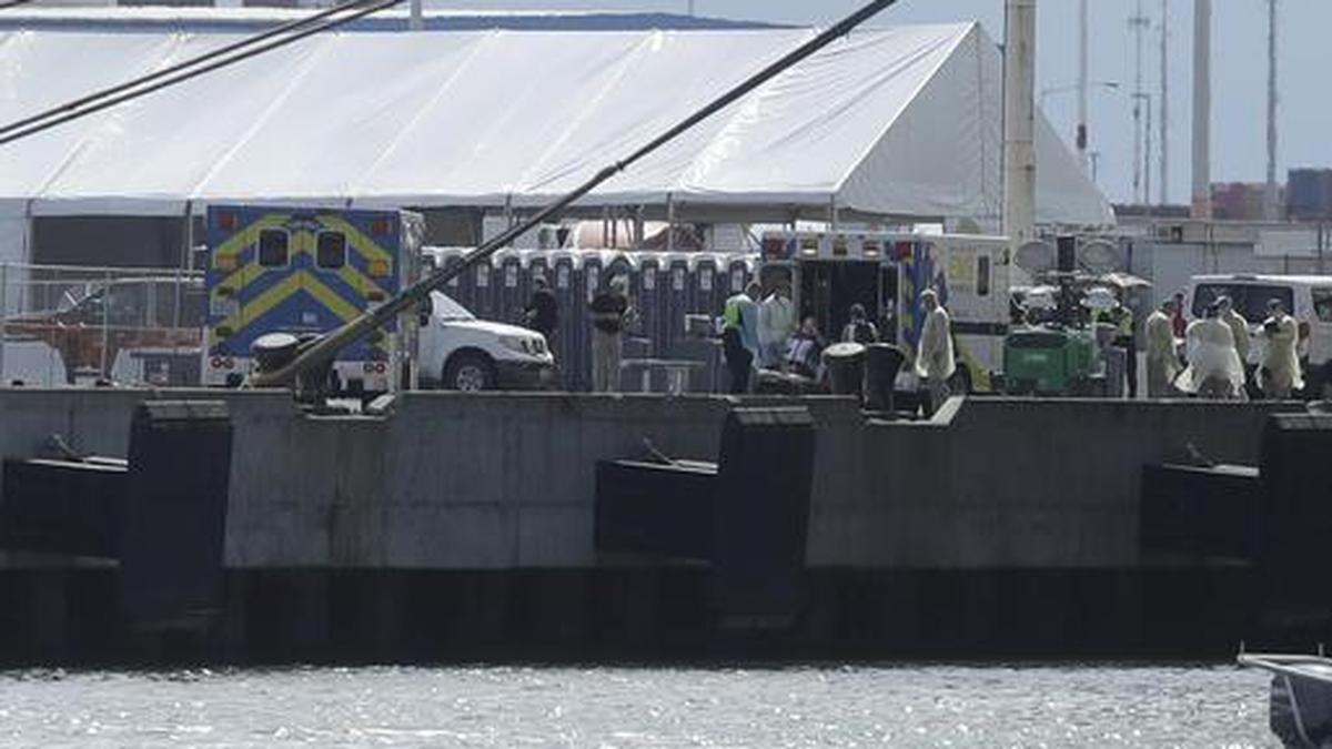 First passengers leave virus-hit cruise ship at California port - The Hindu