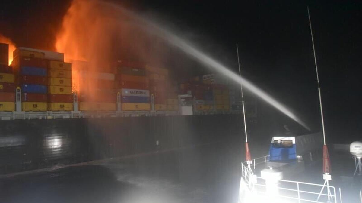 Indian Coast Guard assists dousing fire onboard MV Daniella off Sri ...