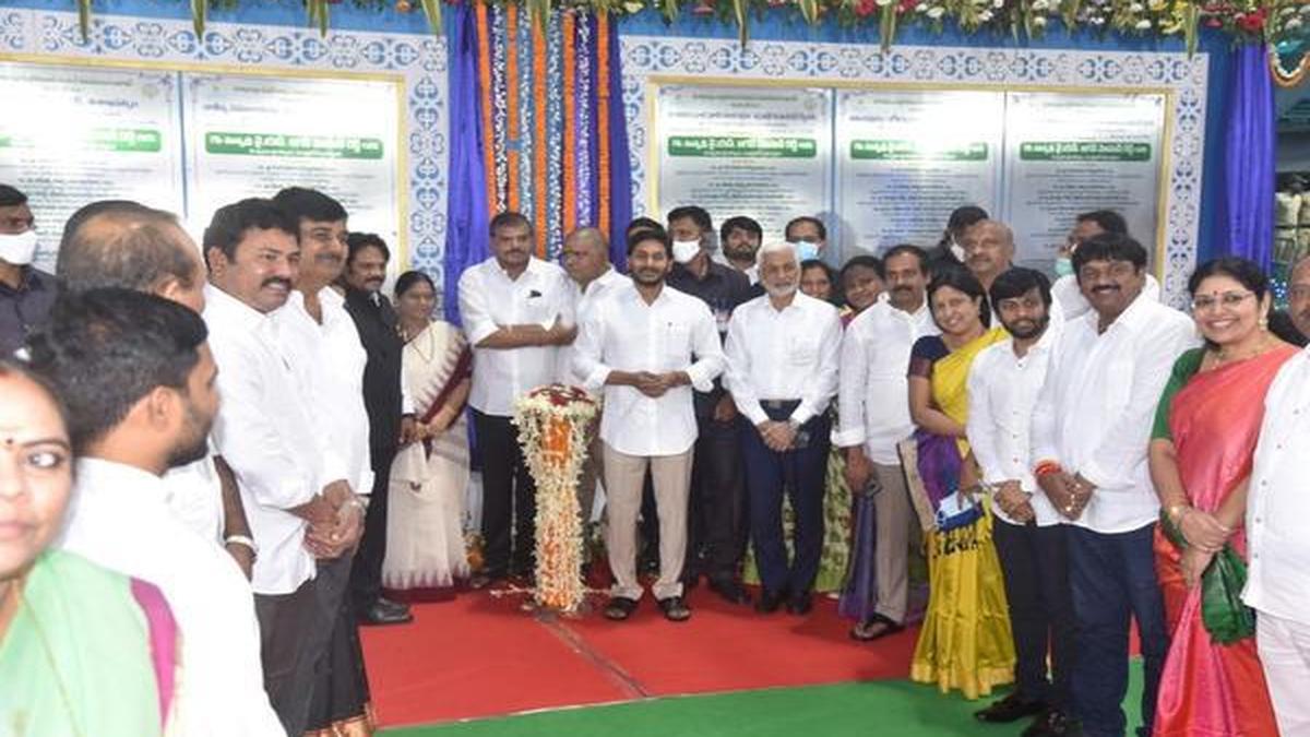 CM Jagan formally inaugurates NAD Flyover - The Hindu