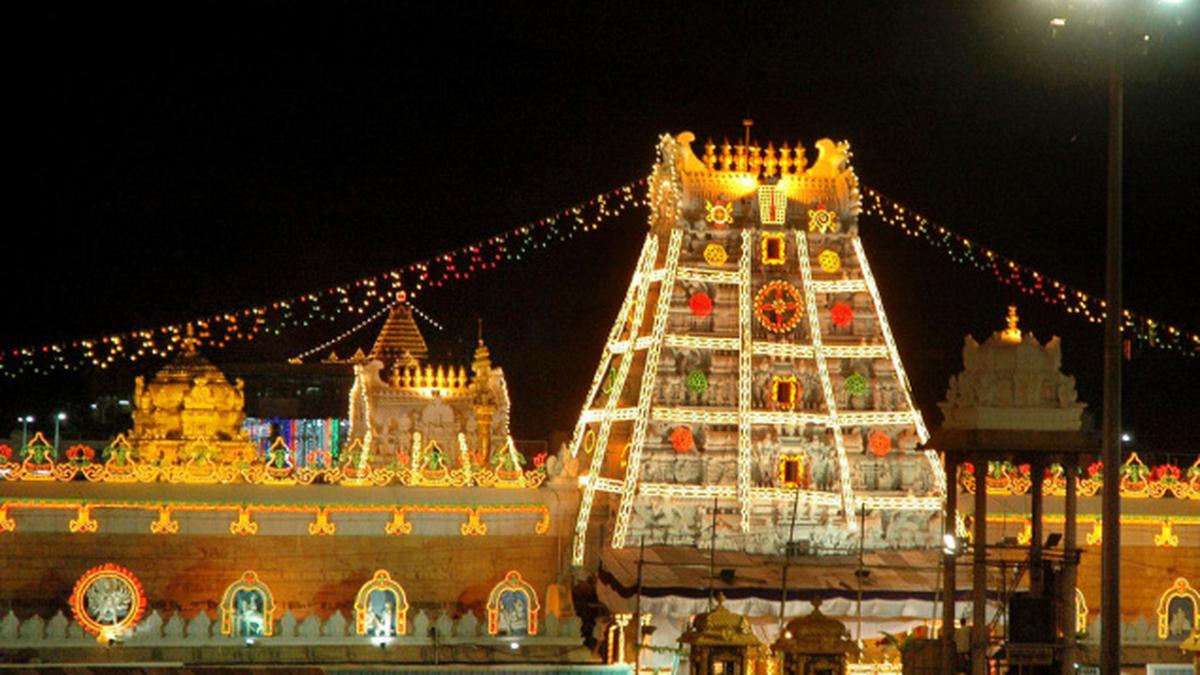 Tirumala temple gets spruced up for Brahmotsavams - The Hindu