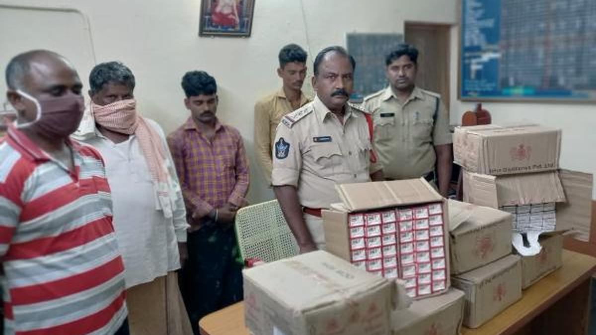 Liquor smuggling | Tight vigil on a long border in A.P. - The Hindu