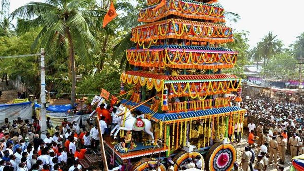 Religious fervour marks Rathotsavam at Antarvedi - The Hindu